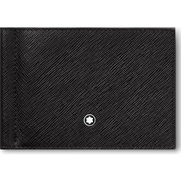 Montblanc Sartorial Leather Wallet 6cc With Money Clip