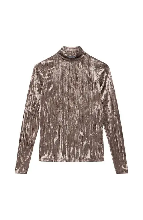 Mint Velvet Velvet Turtleneck Top
