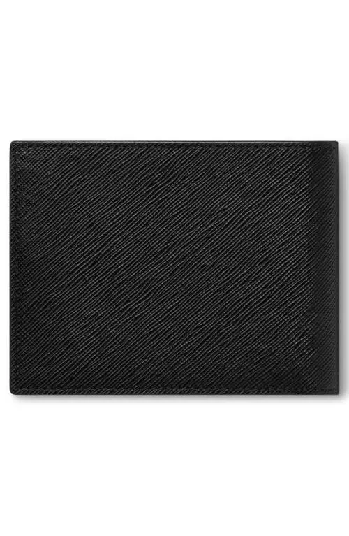 Montblanc Sartorial Leather Wallet 6cc With 2 View Pockets