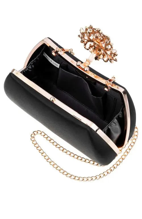 Nina Sita Crystal Brooch Clutch
