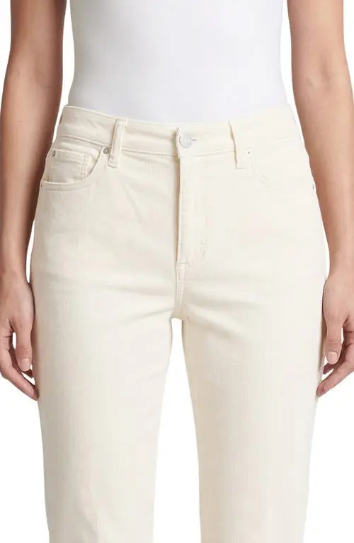 Jones New York Lexington Mid Rise Corduroy Bootcut Pants - White Sand
