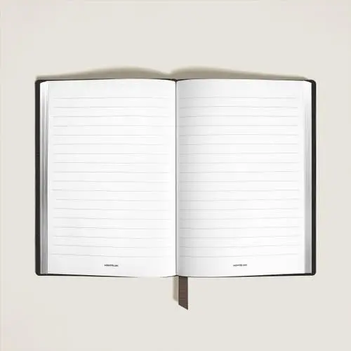 Montblanc Grain Leather Notebook - Ebony