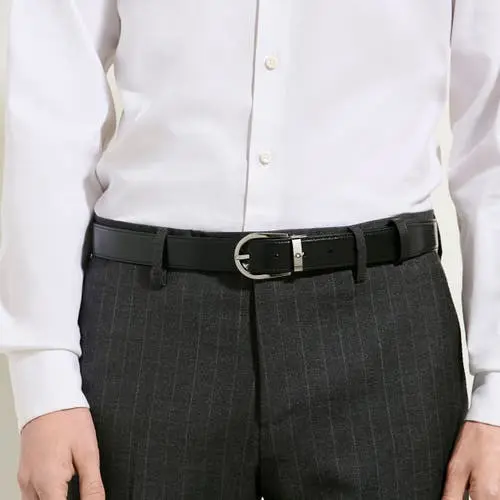 Montblanc Meisterstück Leather Horseshoe 30mm Reversible Belt