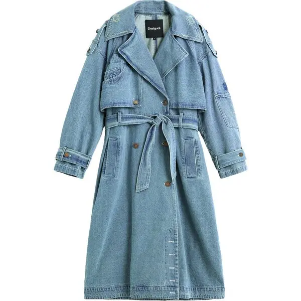 Desigual Denim Trench Coat