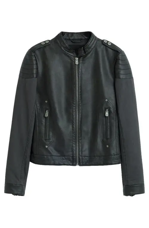 Desigual Faux Leather Moto Jacket