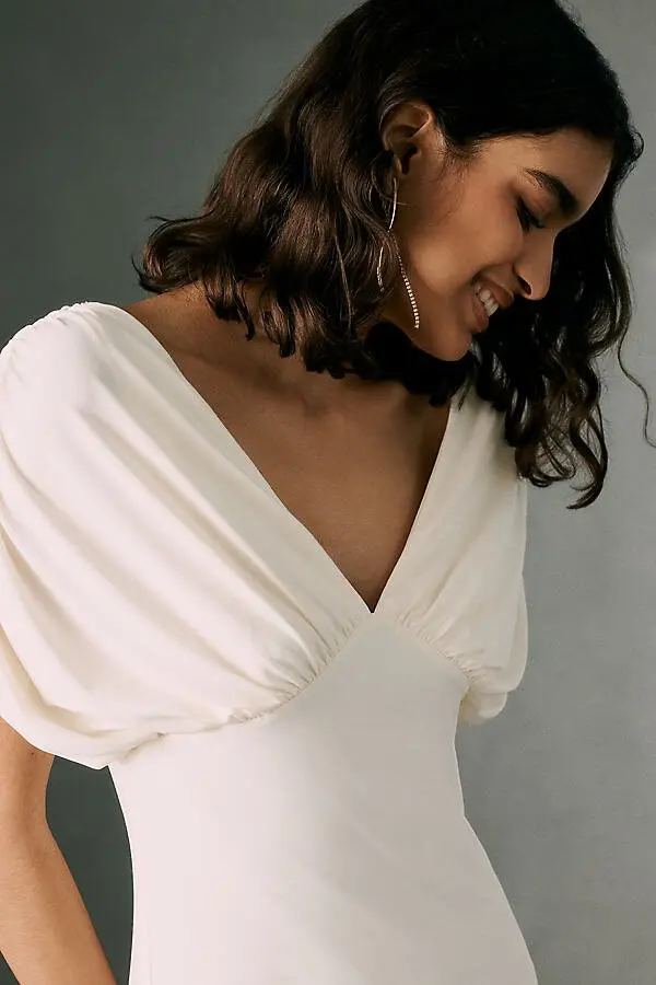 SIEMPRE Draped Knit Maxi Dress