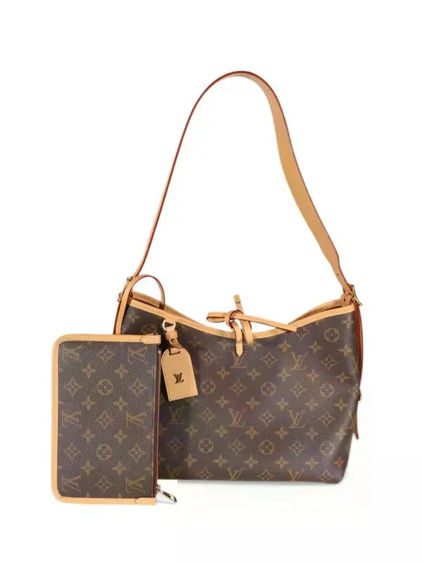 LOUIS VUITTON 2021-2025 Bb Carryall Monogram Tote Bag - Brown