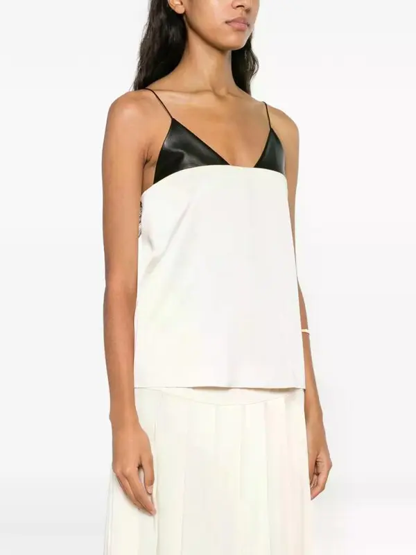 SEMICOUTURE Colour-block Camisole Top - Neutrals