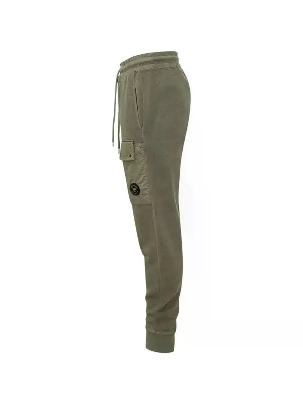 C.P. COMPANY Brushed Emerized Diagonal Fleece Cargo Lens Sweatpants