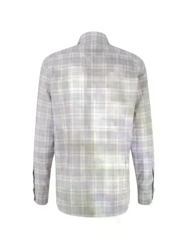 VINCENZO DI RUGGIERO Check-pattern Long-sleeve Shirt