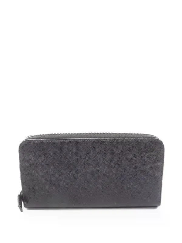 Prada 2010s Saffiano Leather Wallet - Black