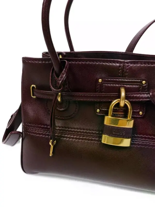 Chloé Small Paddington Sling Top Handle Bag In Soft Leather