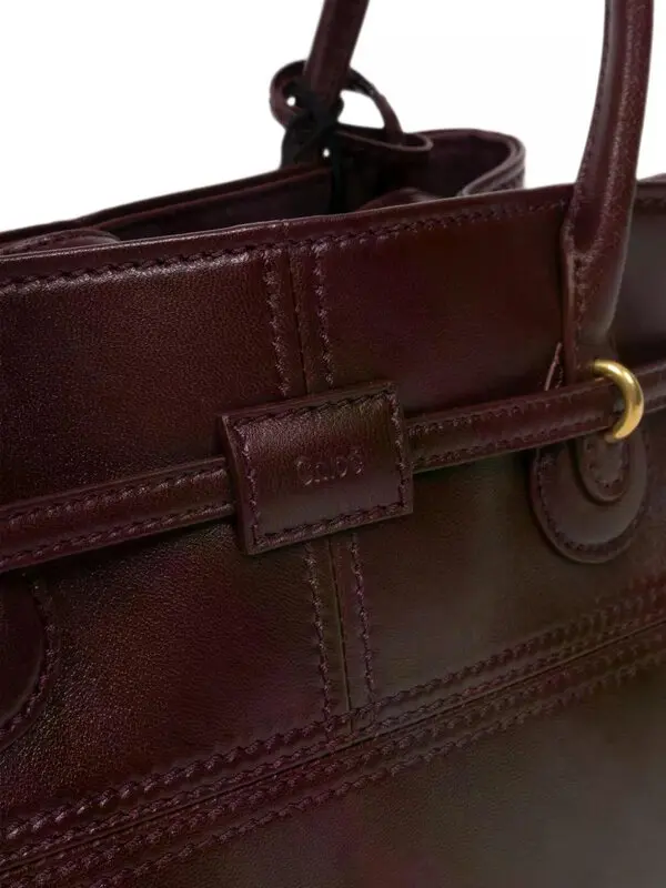 Chloé Small Paddington Sling Top Handle Bag In Soft Leather