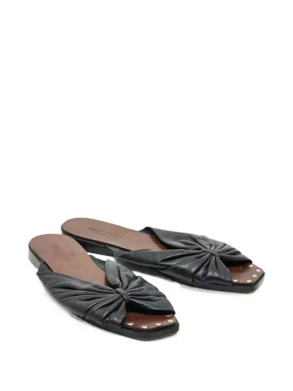 JIMMY CHOO Jupiter Leather Slides