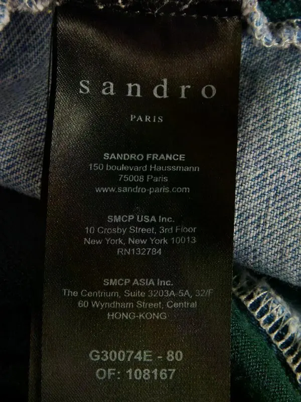 Sandro Mixed-material Zip-up Hoodie