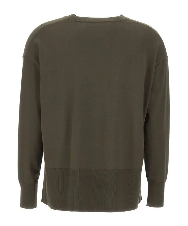 KAOS Side-slit Crewneck Sweater