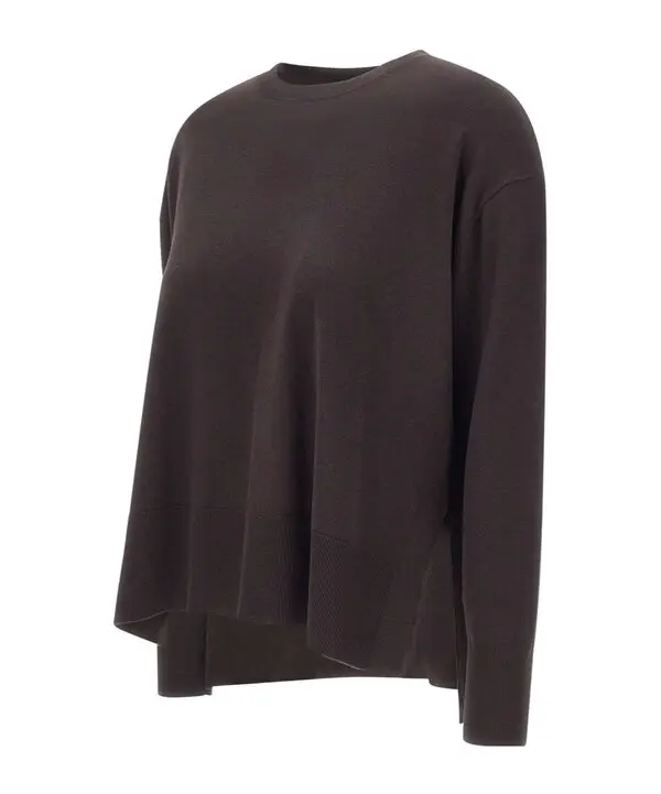 KAOS Side-slit Crewneck Sweater