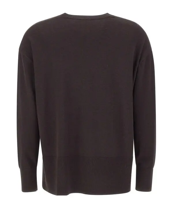 KAOS Side-slit Crewneck Sweater