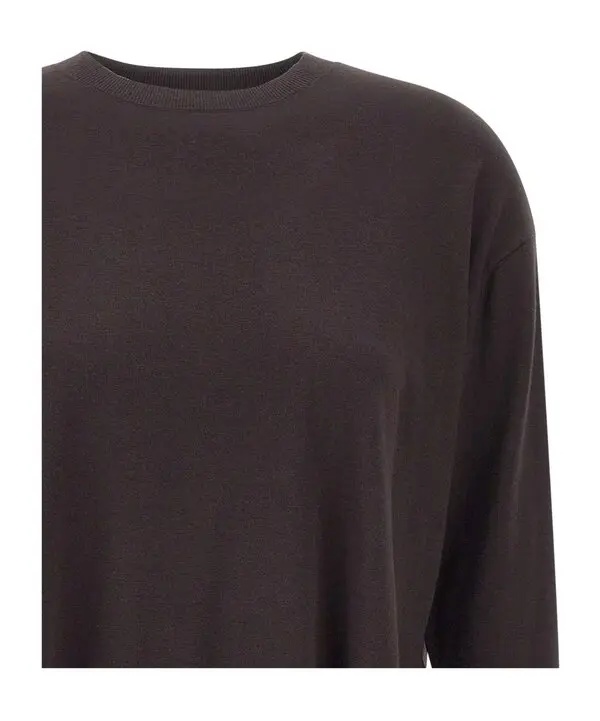 KAOS Side-slit Crewneck Sweater