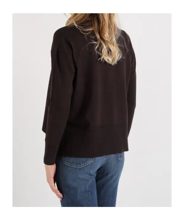 KAOS Side-slit Crewneck Sweater
