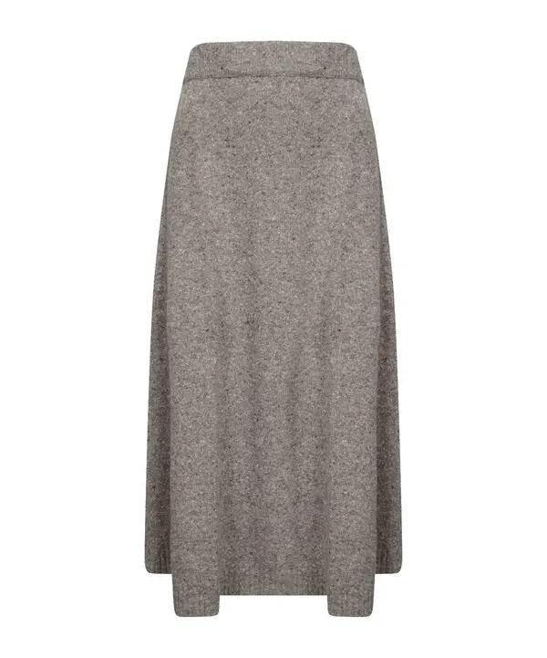 Max Mara Wkdaloa Flared Midi Tweed Skirt - Gray