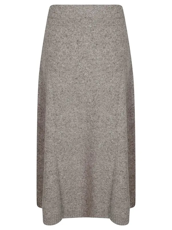 Max Mara Wkdaloa Flared Midi Tweed Skirt