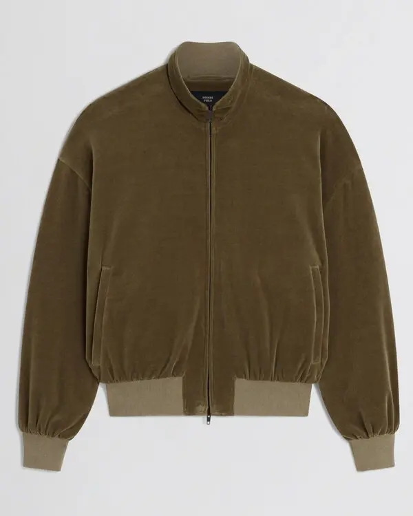 Phoebe Philo Velveteen Bomber Jacket - Bronze