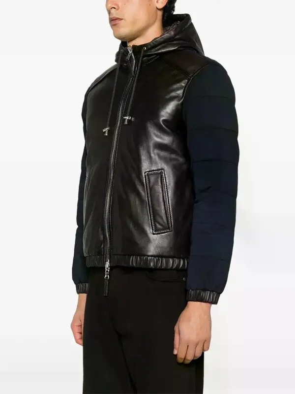 THE JACK LEATHERS Gioele Mix Reversible Hooded Jacket