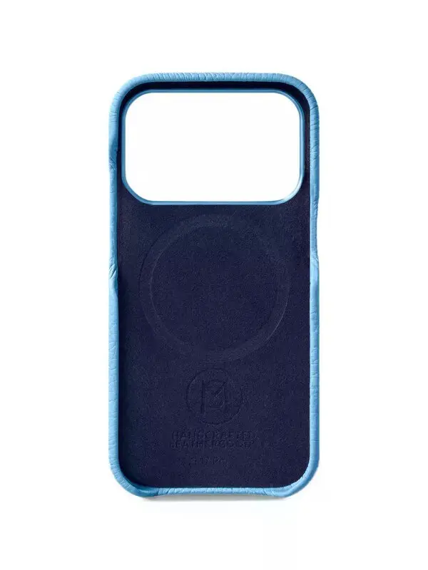 MAISON DE SABRE Dritan Leather 17 Pro Max Phone Case - Blue