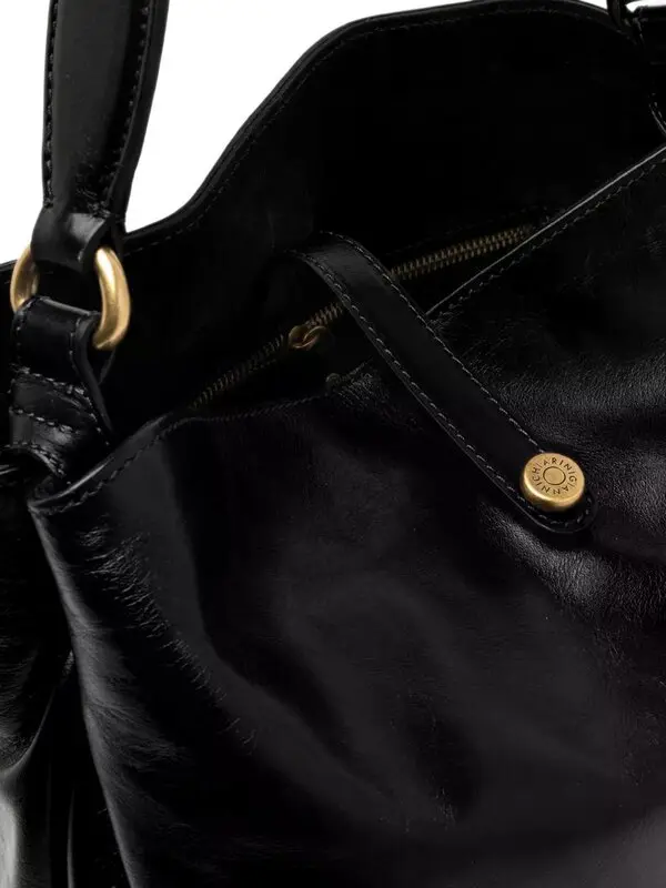 GIANNI CHIARINI Logo-stamp Leather Shoulder Bag