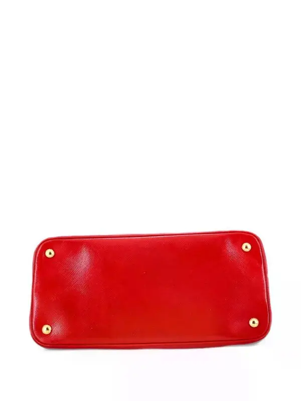 Prada Open Promenade Bag Vernice Saffiano Leather Medium Satchel