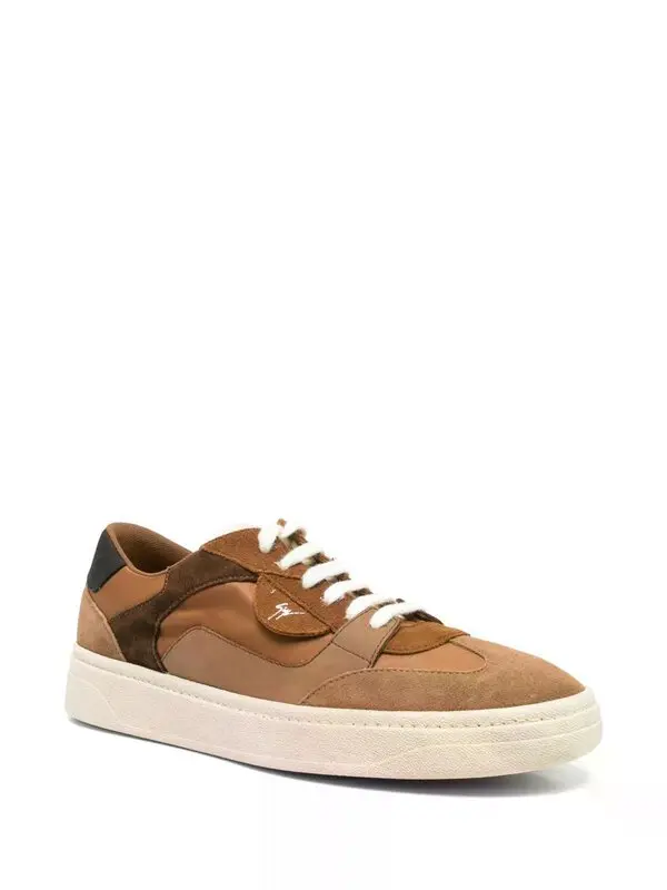 GIUSEPPE ZANOTTI Suede-panelled Sneakers