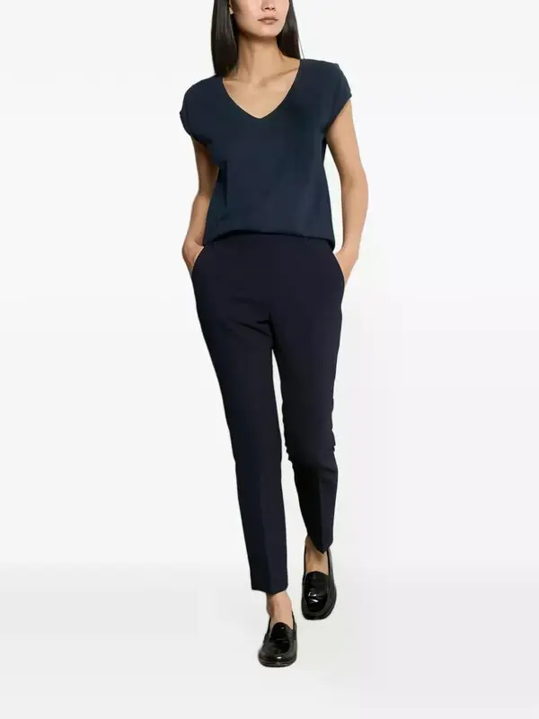 Maison123 Felix Cigarette Elasticated-waistband Tailored Trousers - Blue