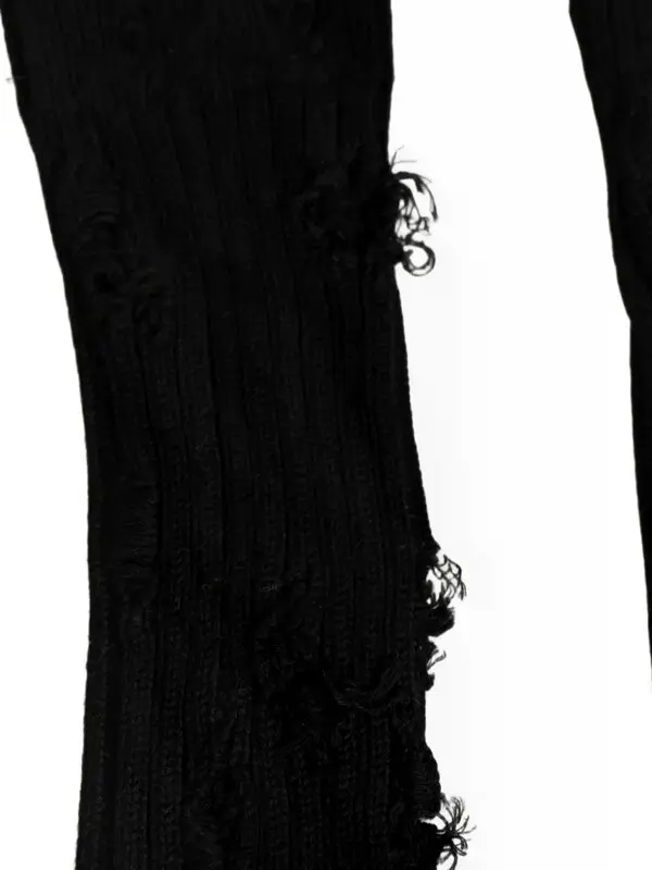Dolce & Gabbana Distressed Ribbed Socks