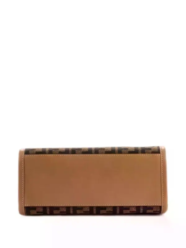 Fendi Sunshine Shopper Zucca Canvas Small Tote Bag