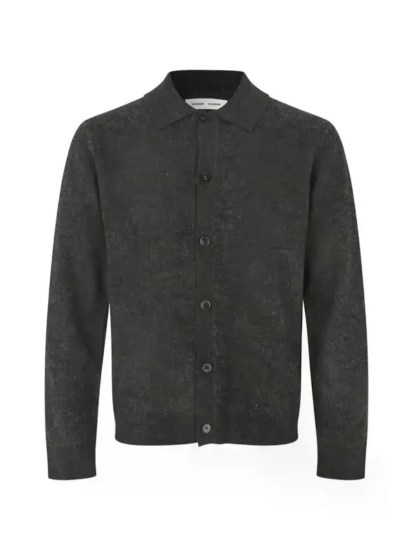 Samsøe Samsøe Sarichard Button-up Collared Cardigan - Grey