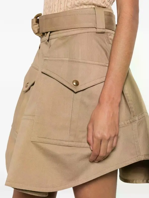 Zimmermann Belted Cargo-pocket Mini Skirt
