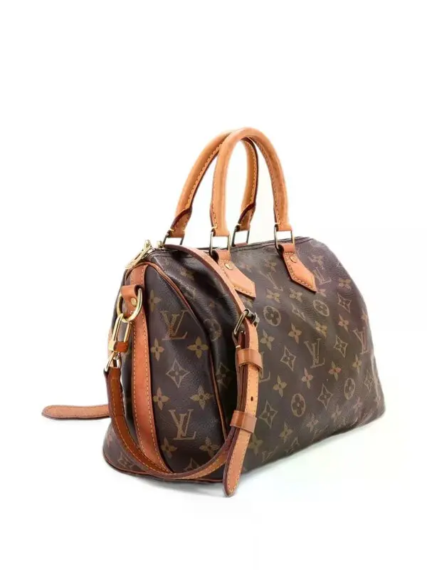 LOUIS VUITTON Speedy Bandouliere Bag Monogram Canvas 25 Satchel