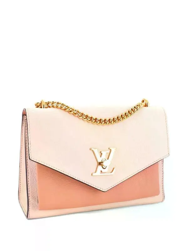 LOUIS VUITTON Mylockme Handbag Leather Bb Crossbody Bag