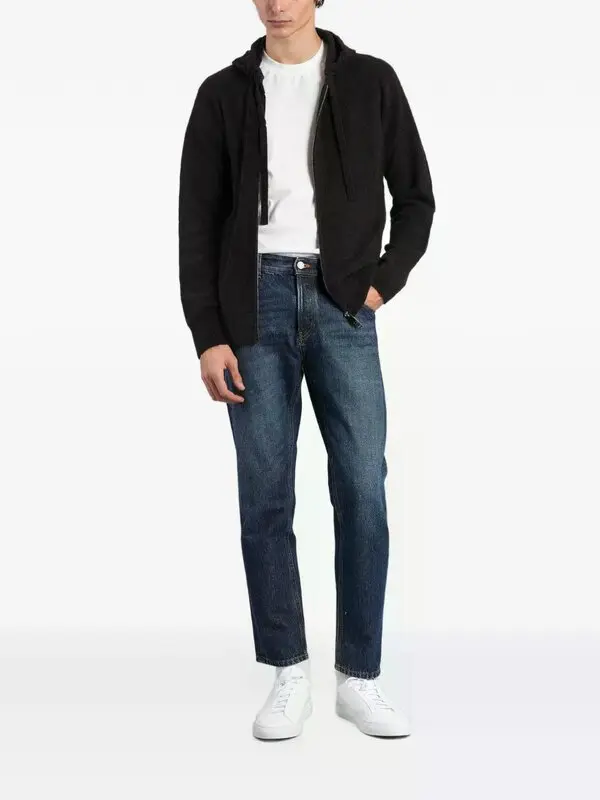 ROBERTO COLLINA Zip-up Knit Hoodie