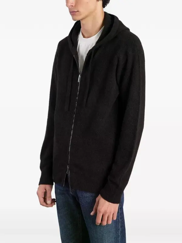 ROBERTO COLLINA Zip-up Knit Hoodie
