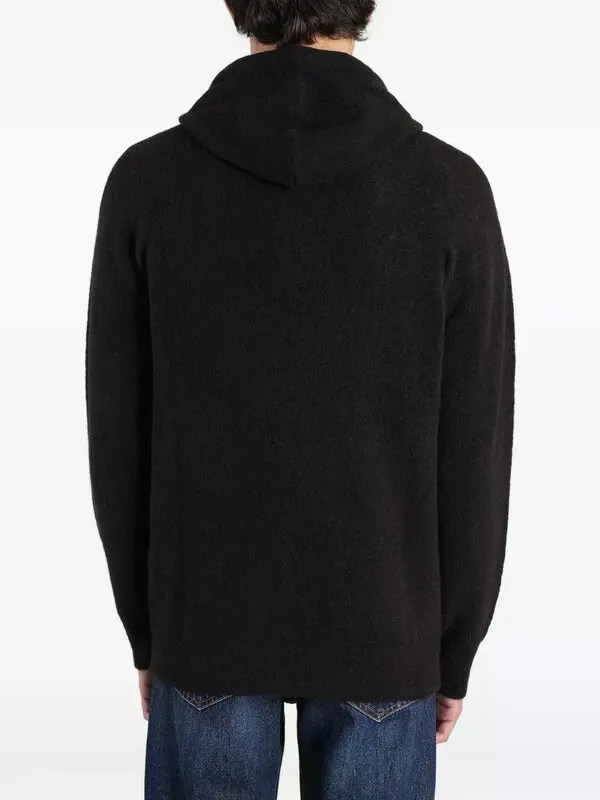 ROBERTO COLLINA Zip-up Knit Hoodie