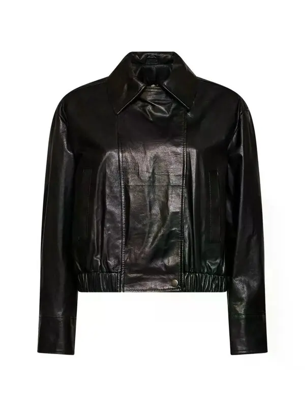 KAOS Elasticated Leather Jacket