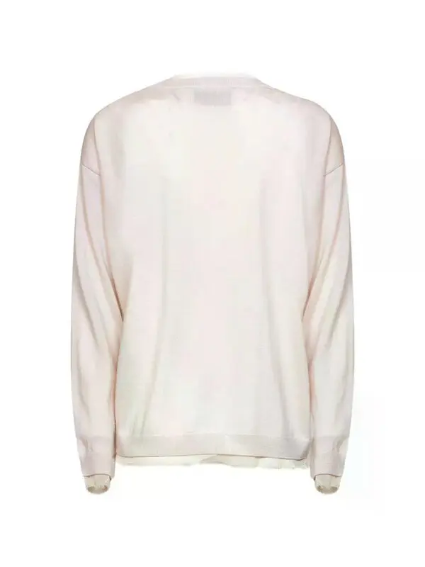 KAOS V-neck Frayed-edge Sweater