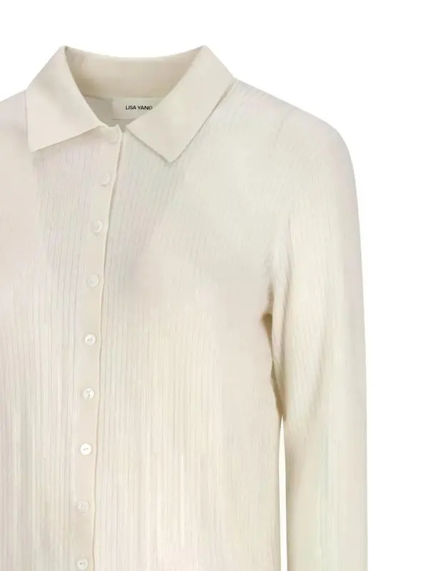 LISA YANG Agata Ribbed-knit Cardigan