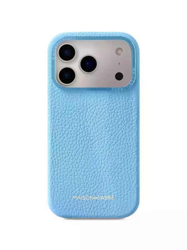 MAISON DE SABRE Pro 17 Grain-leather Phone Case - Blue
