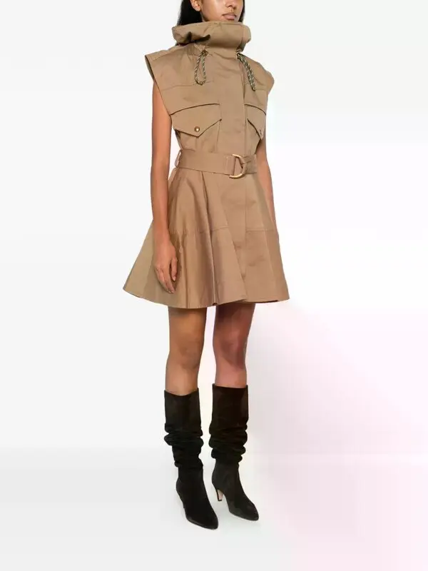 Zimmermann Belted Sleeveless Mini Dress