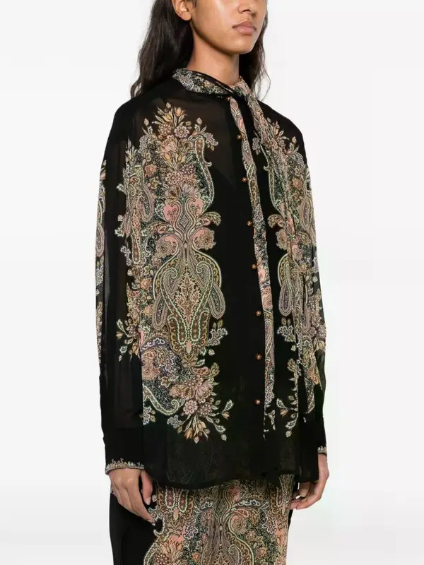 Zimmermann Clash Pussy-bow-collar Shirt