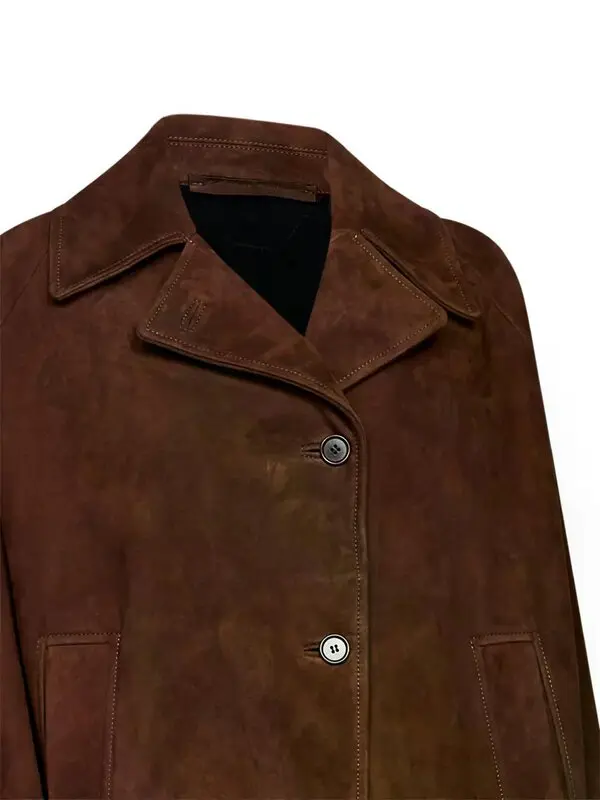 SALVATORE SANTORO Notched-lapel Leather Jacket