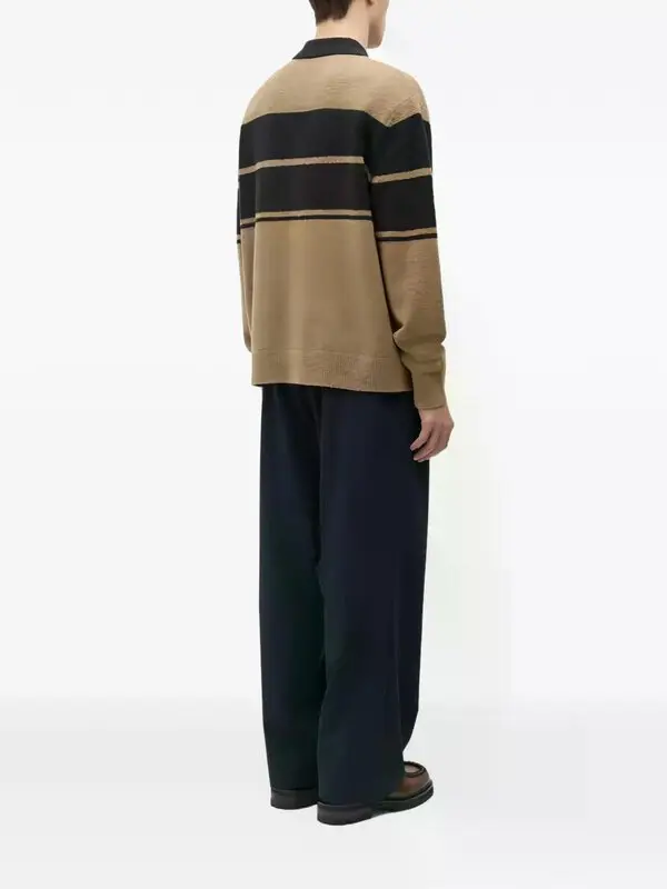 Samsøe Samsøe Sanino Striped Half-zip Polo Shirt